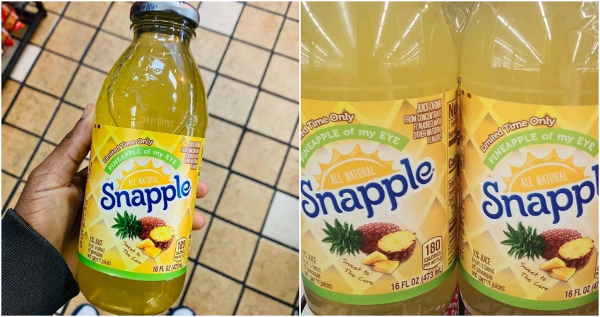 Snapple has released a brand new pineapple flavour
